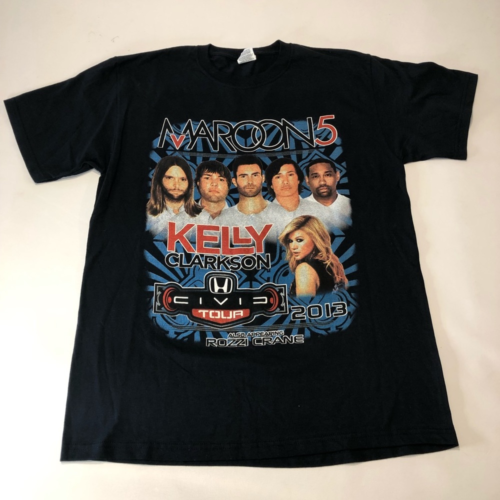 Maroon 5 & Kelly Clarkson 2013 Civic Tour T-Shirt - Gem